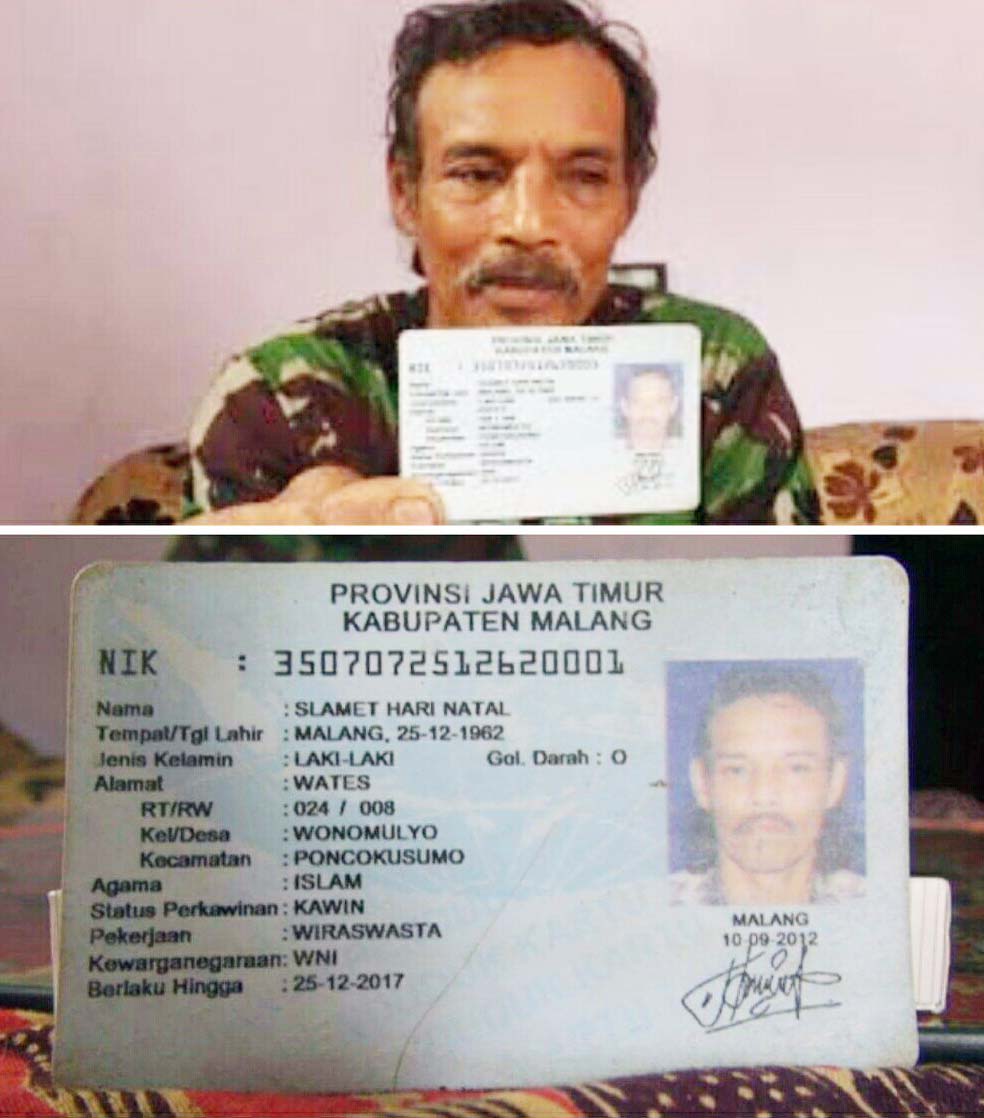 Nama Pria di Malang ini Slamet Hari Natal, Benarkah? Nama Pria di Malang ini Slamet Hari Natal, Benarkah?