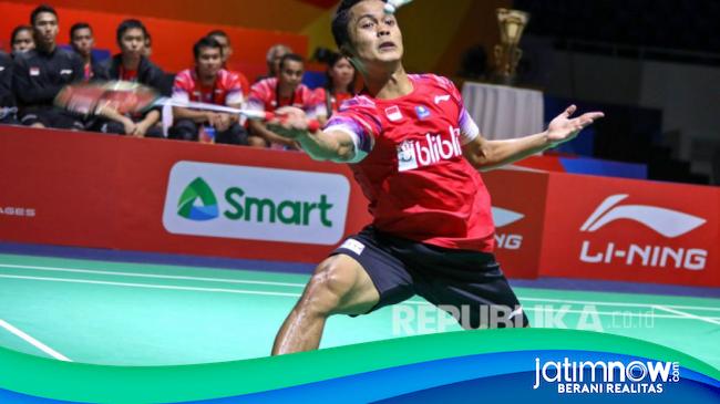 Ginting Sukses Taklukan Tunggal Putra Hungaria