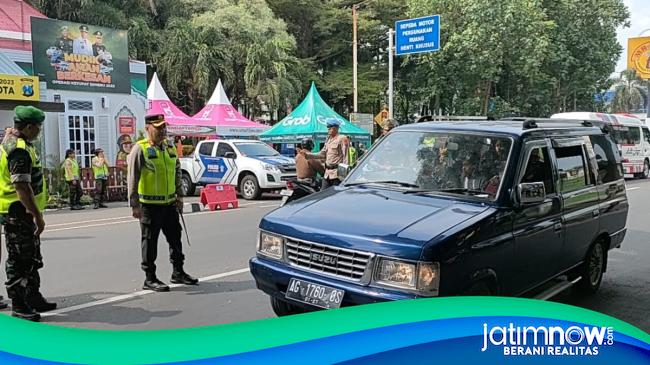 Arus Balik, Volume Kendaraan di Kota Kediri Naik 50 Persen