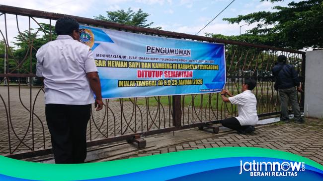 Penutupan Pasar Hewan di Tulungagung Diperpanjang Penutupan Pasar Hewan di Tulungagung Diperpanjang