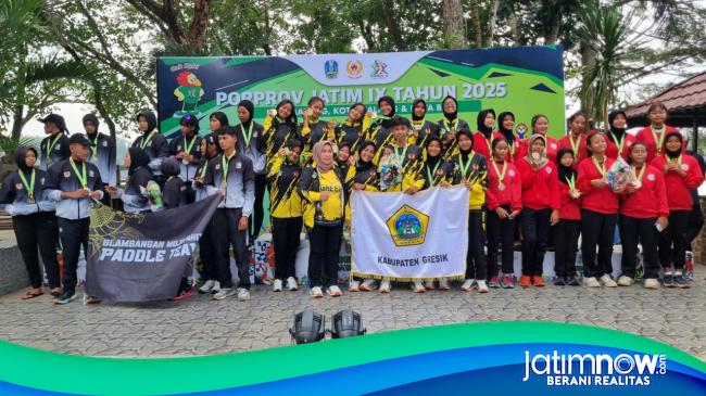 Cabor Dayung Kontingen Gresik Borong 6 Medali di Porprov Jatim 2025