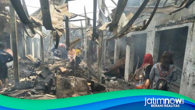 Kebakaran Pasar Lawang Padam Setelah 13 Jam